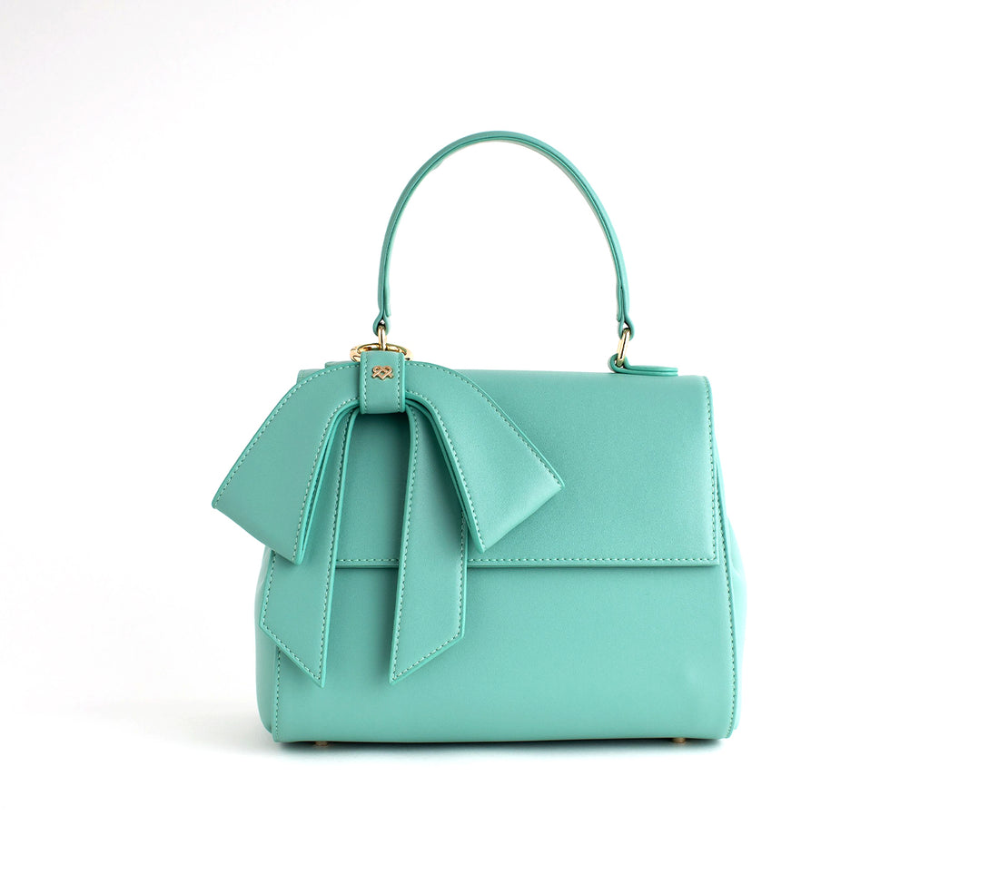 Cottontail Bag - Cyan | Vegan Leather Designer Bag |GUNAS – Gunas New York