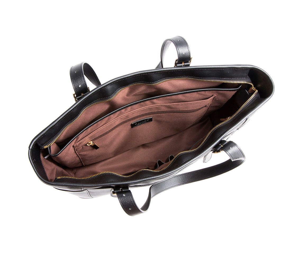 Miley Workbag - Black | Vegan Leather Laptop Bags | GUNAS New York ...